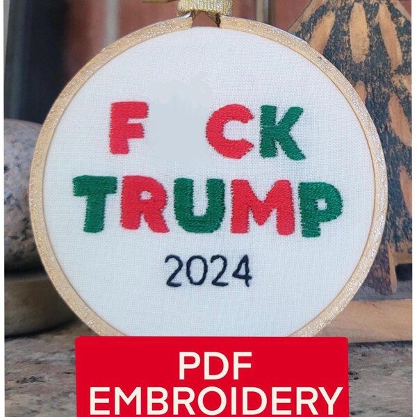 Political Embroidery - Etsy