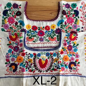 Mexican Tunic With Beautiful Traditional Embroidery From Puebla ...