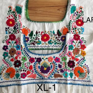 Mexican Tunic With Beautiful Traditional Embroidery From Puebla ...