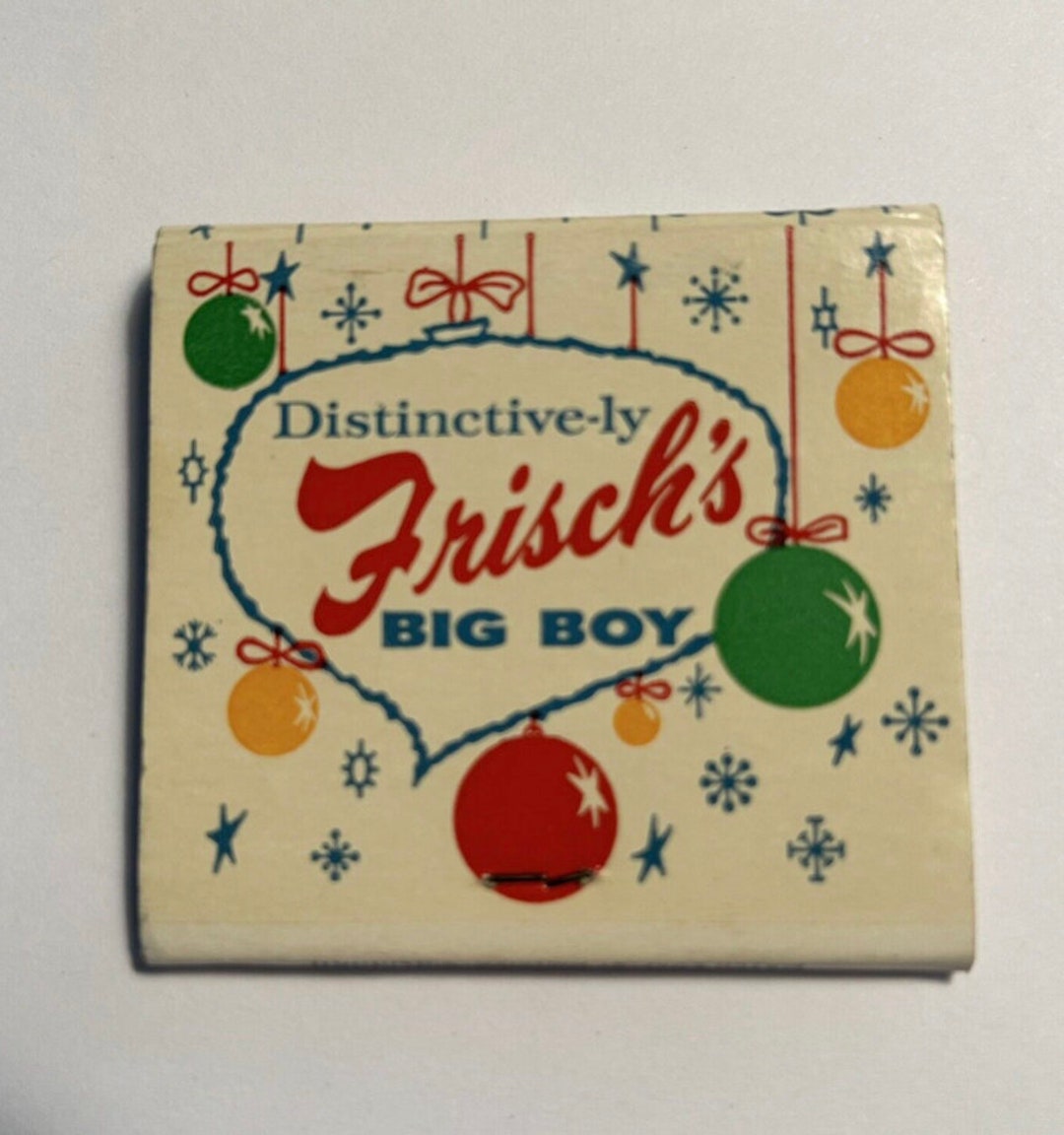 Vintage Frischs Big Boy Seasons Greetings Matchbook - Etsy