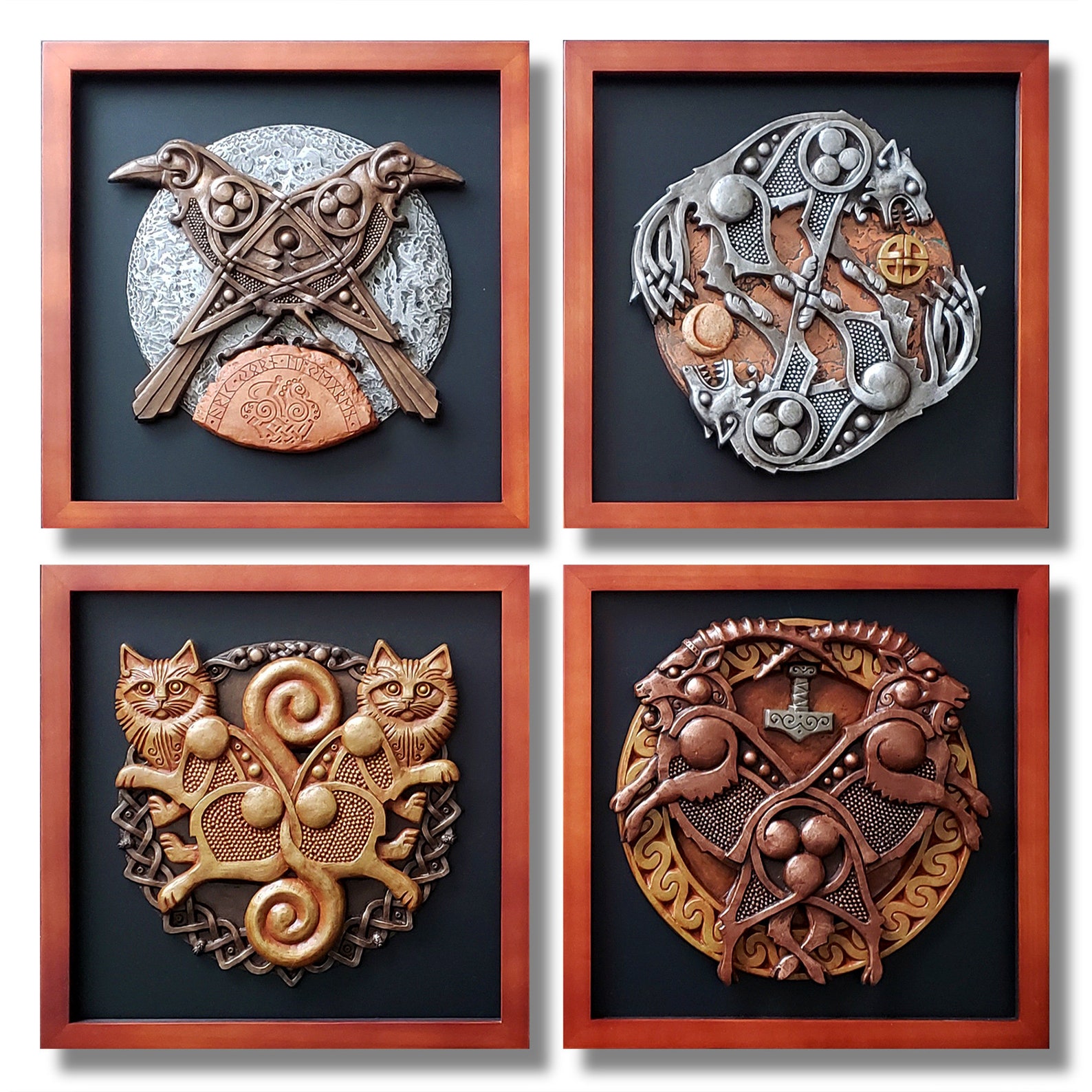 Thor's Goats: Tanngrisnir & Tanngnjóstr Limited Edition Layered Relief ...