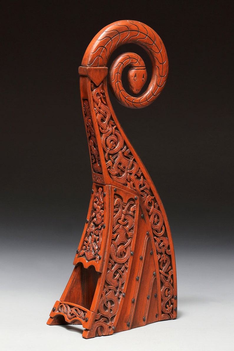 Matching Set: Viking Prow (coiled Serpent) & Viking Prow 2 (drakkar ...