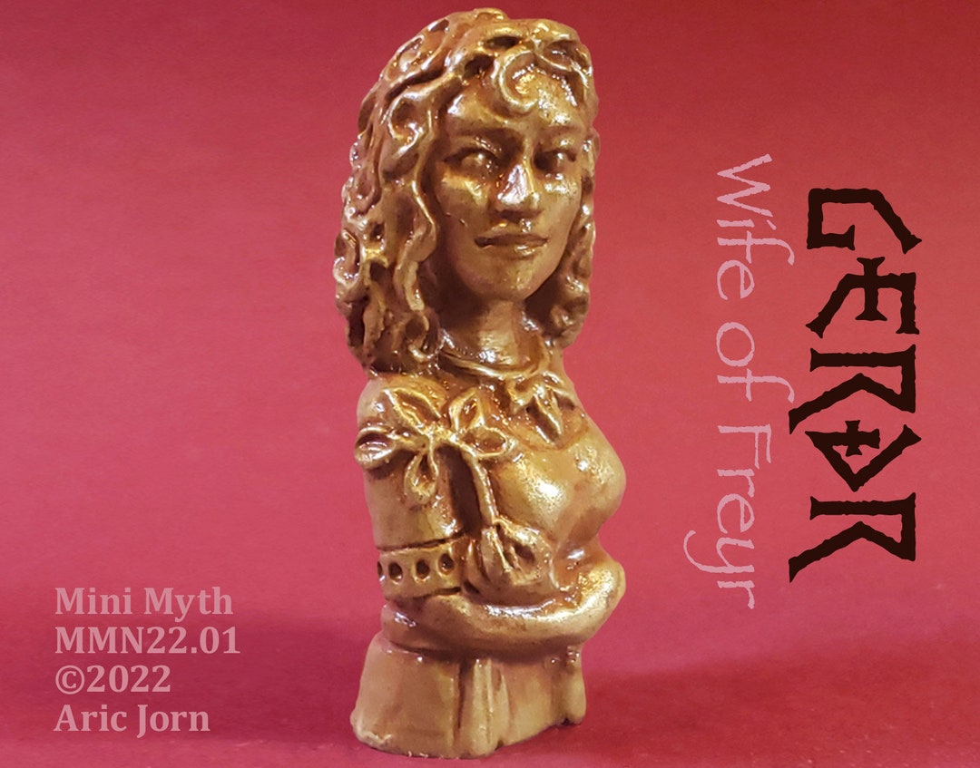 Gerdr, the Wife of Freyr. the Mini Myth Collection® Norse Viking Age ...
