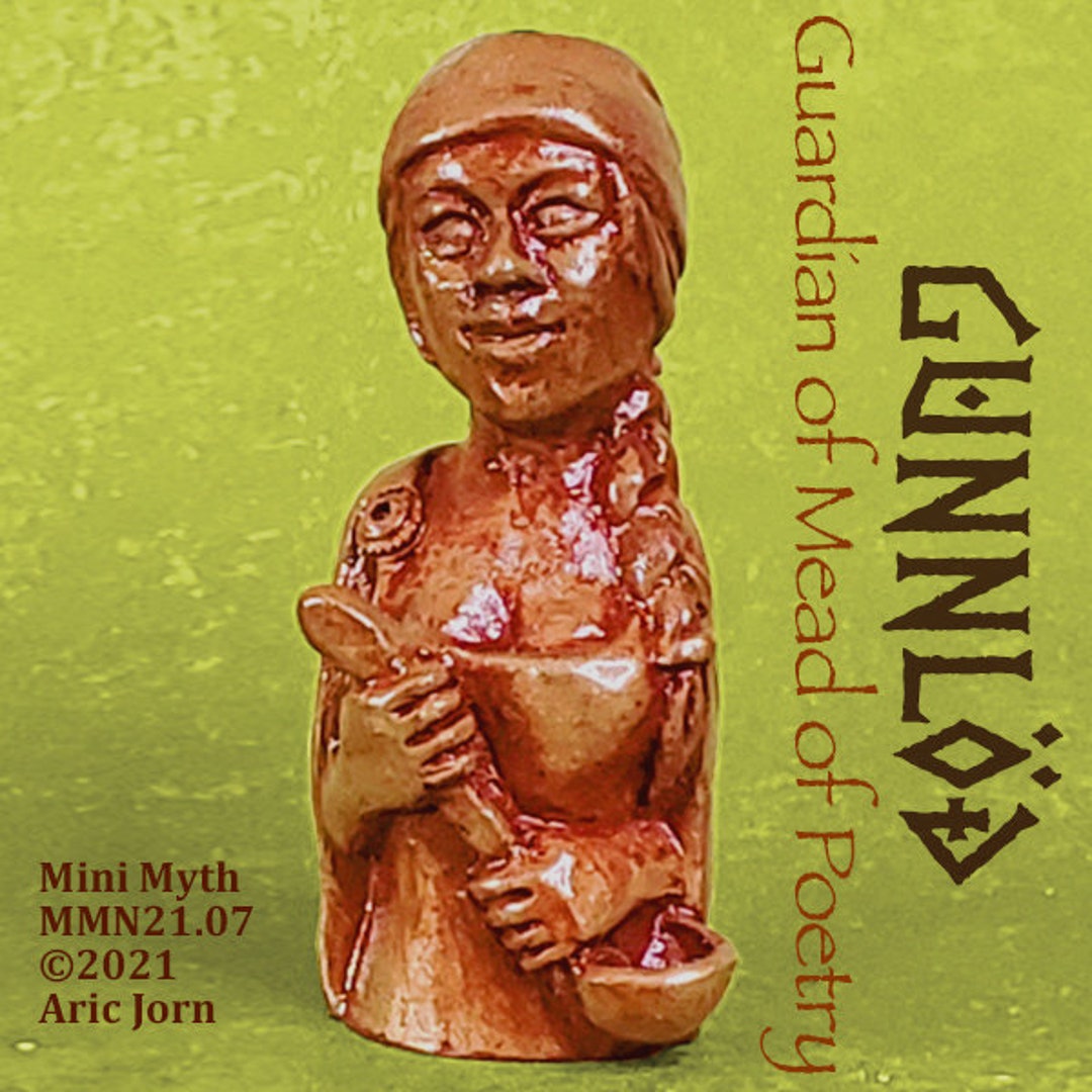 Gunnlöd, the Guardian of the Mead of Poetry. the Mini Myth Collection ...