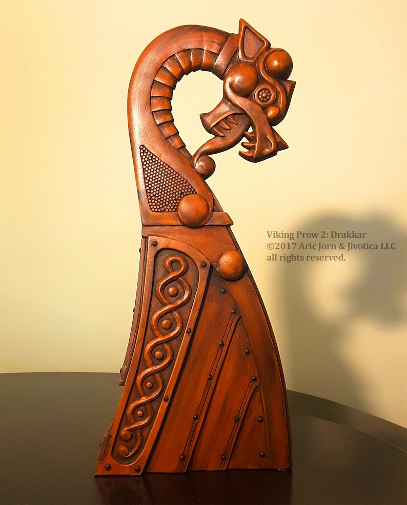 Matching Set: Viking Prow (coiled Serpent) & Viking Prow 2 (drakkar ...
