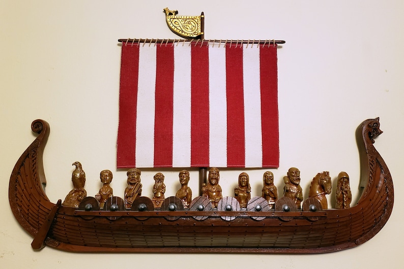 Skíðblaðnir Viking Ship, Wall Relief, Sculpture, Shelf, & Mini Myth ...
