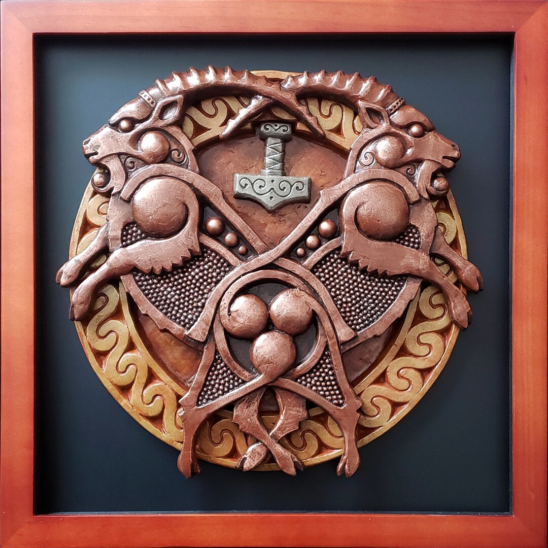 Thor's Goats: Tanngrisnir & Tanngnjóstr Limited Edition Layered Relief ...