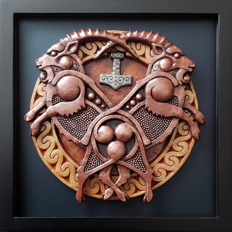 Thor's Goats: Tanngrisnir & Tanngnjóstr Limited Edition Layered Relief ...