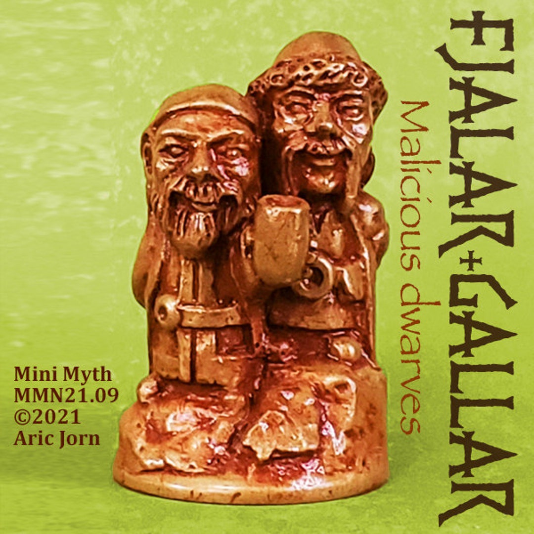 Fjalar & Galar. Malicious Dwarves Who Made the Mead of Poetry. the Mini ...