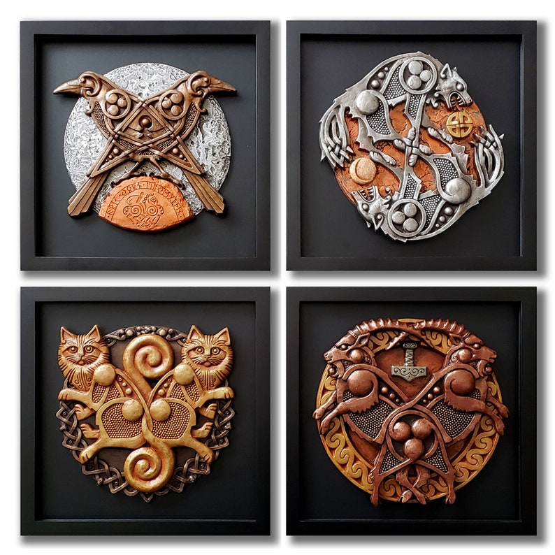 Thor's Goats: Tanngrisnir & Tanngnjóstr Limited Edition Layered Relief ...