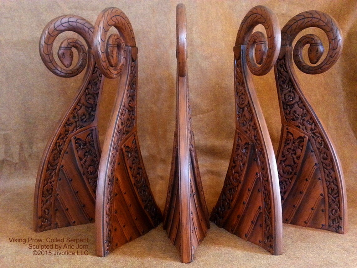 The Viking Prow: Coiled Serpent - Sculpture Celebrating the 950th ...