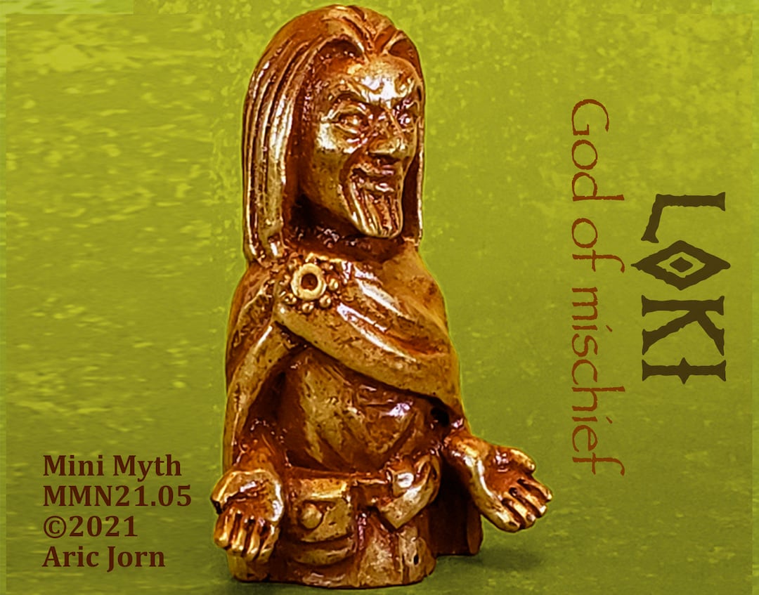 Loki, the God of Mischief. the Mini Myth Collection® Norse Viking ...