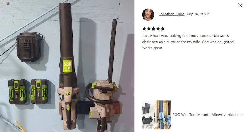 EGO Tool Wall Mount: Vertical Storage, Space Saving - Etsy