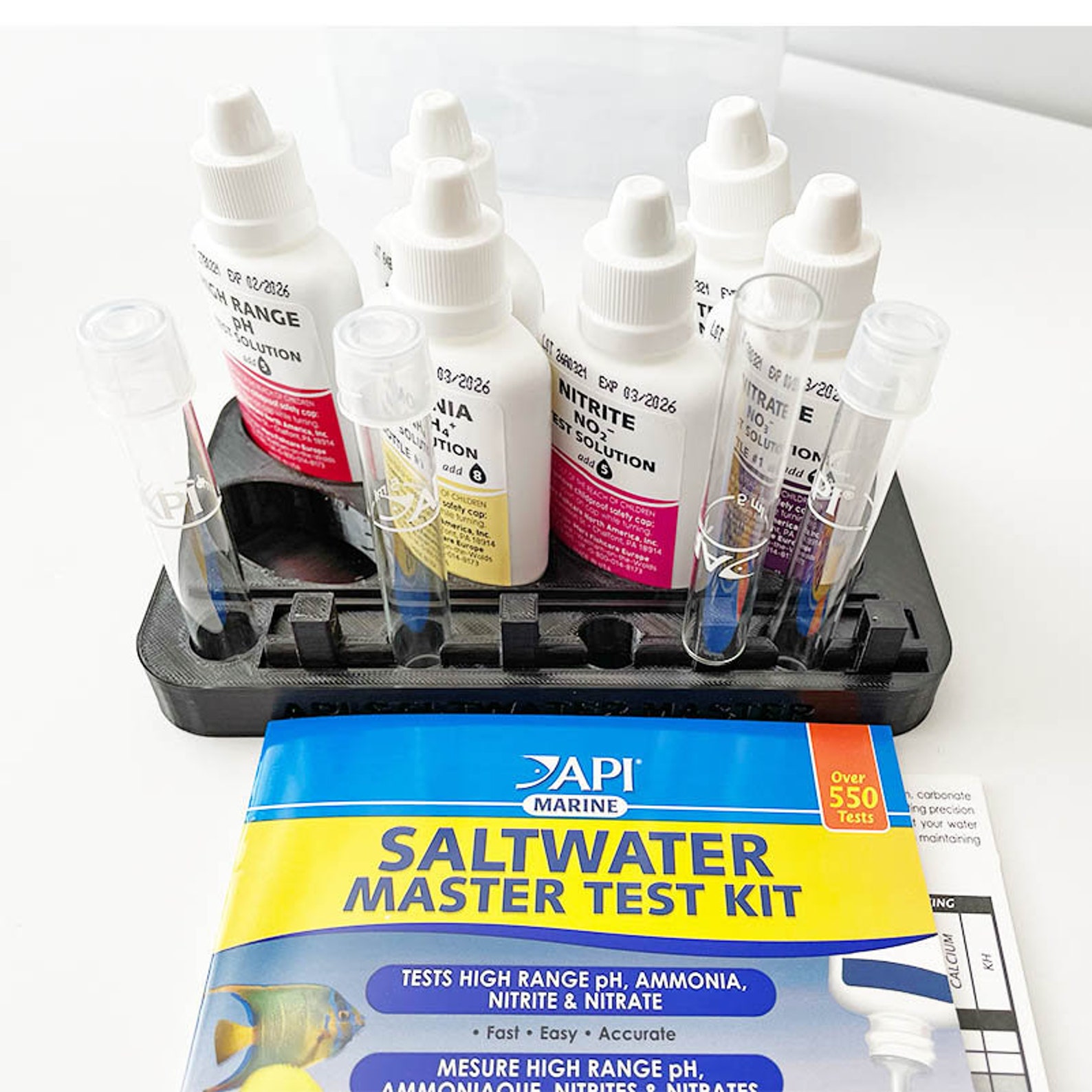 API Salt Water Master Test Kit Organization Tray With Built In | Etsy