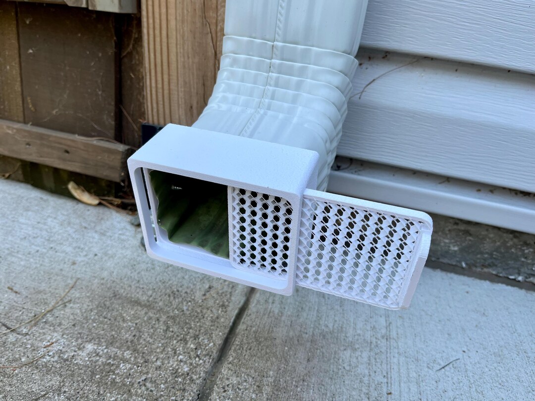 Gutter Downspout Drain Guard (2 PACK), Erosion Defuser/preventer for ...