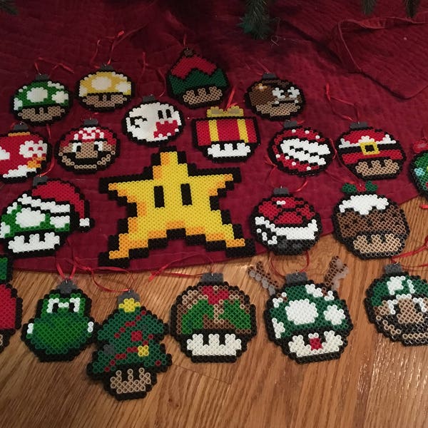 Perler Mario - Etsy