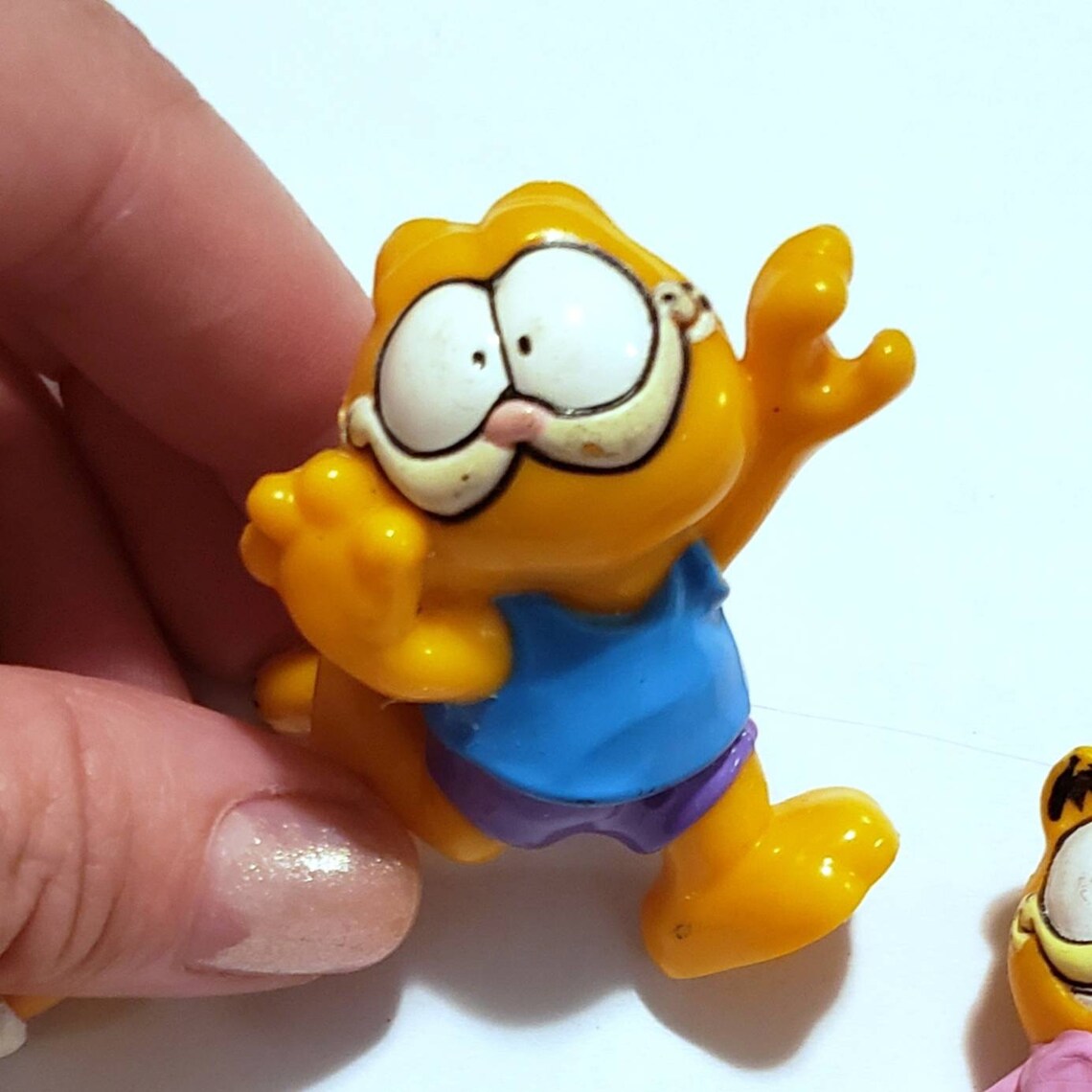 Set of 3 80s GARFIELD Sporty Action Figures Fitness Poses | Etsy