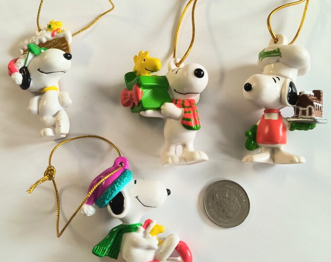 Vintage SNOOPY & Woodstock Christmas Tree Ornament Tree Decoration ...