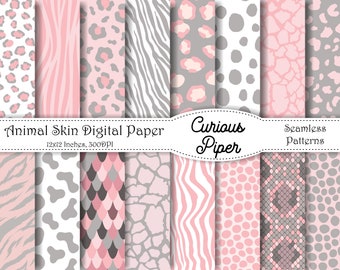 Pink Animal Print | Etsy