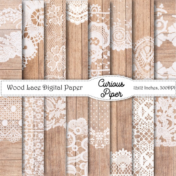 Lace Digital Paper - Etsy