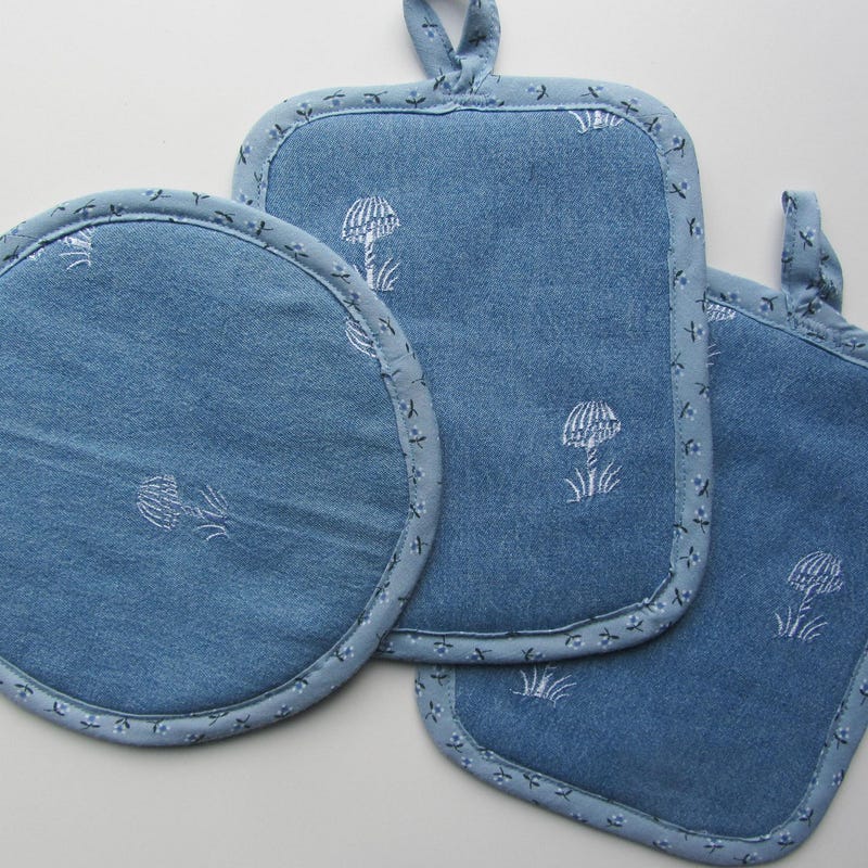 Denim Pot Holders - Etsy