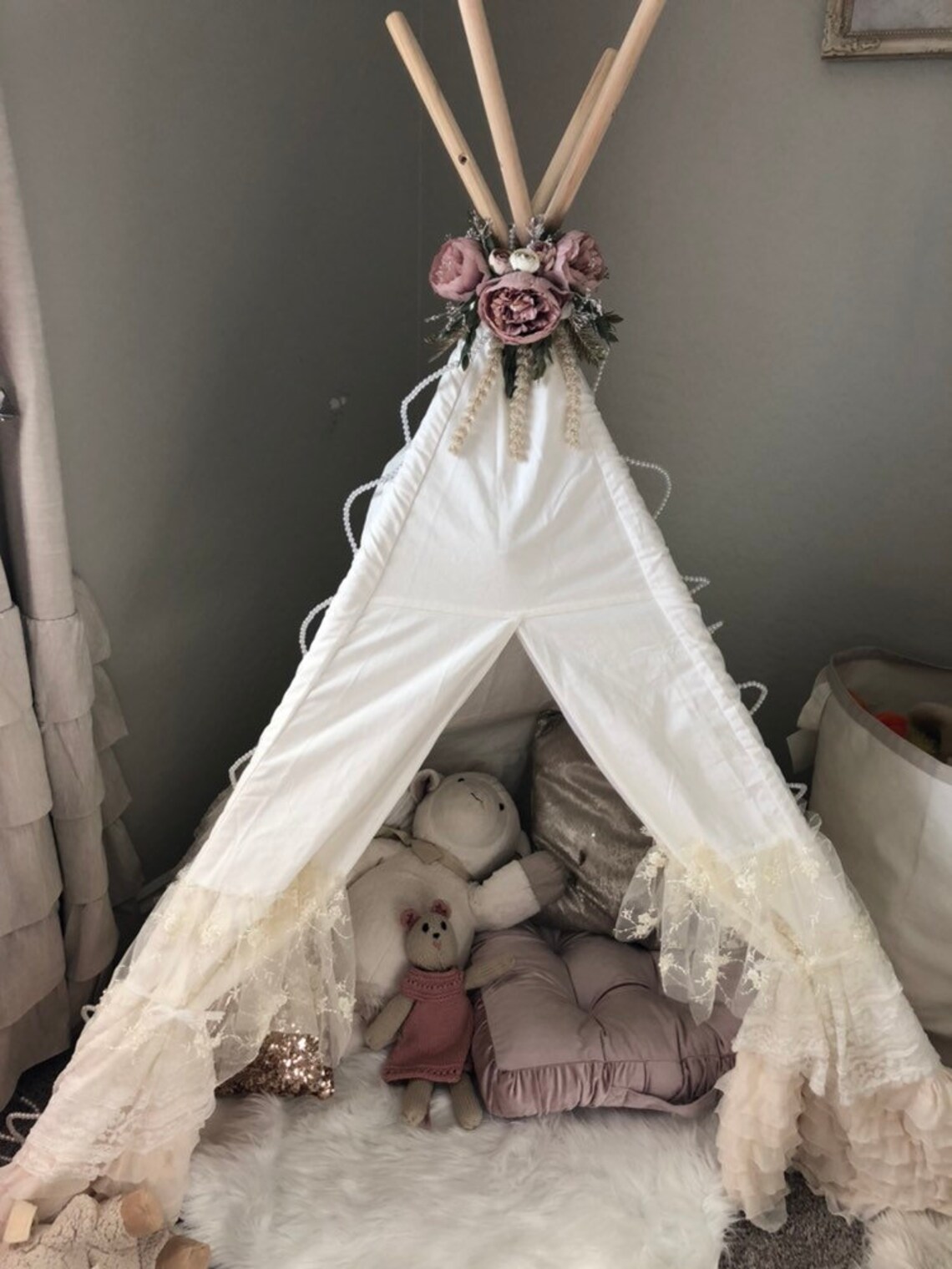 Floral Teepee Topper - Etsy