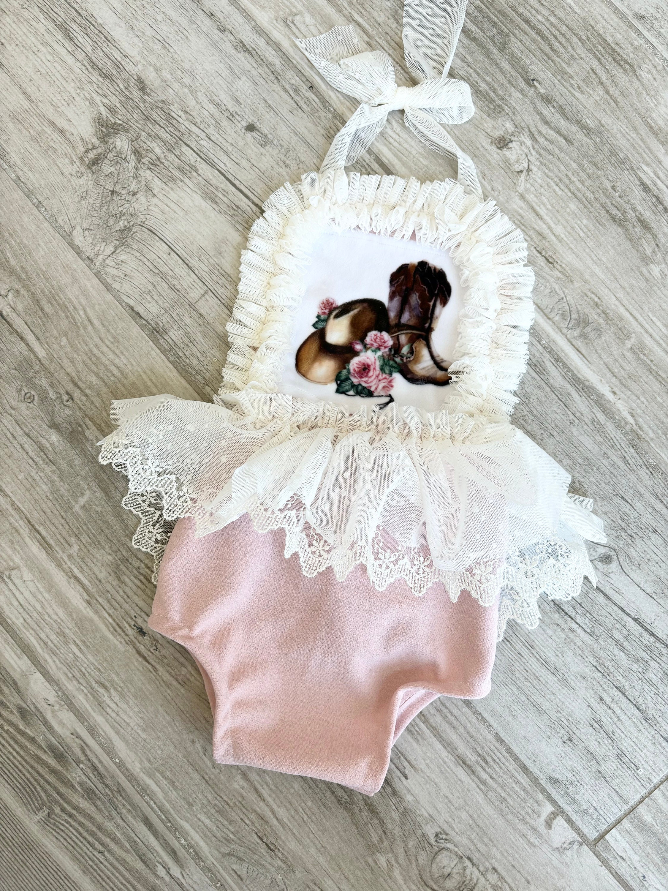 Cowgirl Romper Baby Girl Photo Prop Cowboy Hat Romper Cowboy Boots ...
