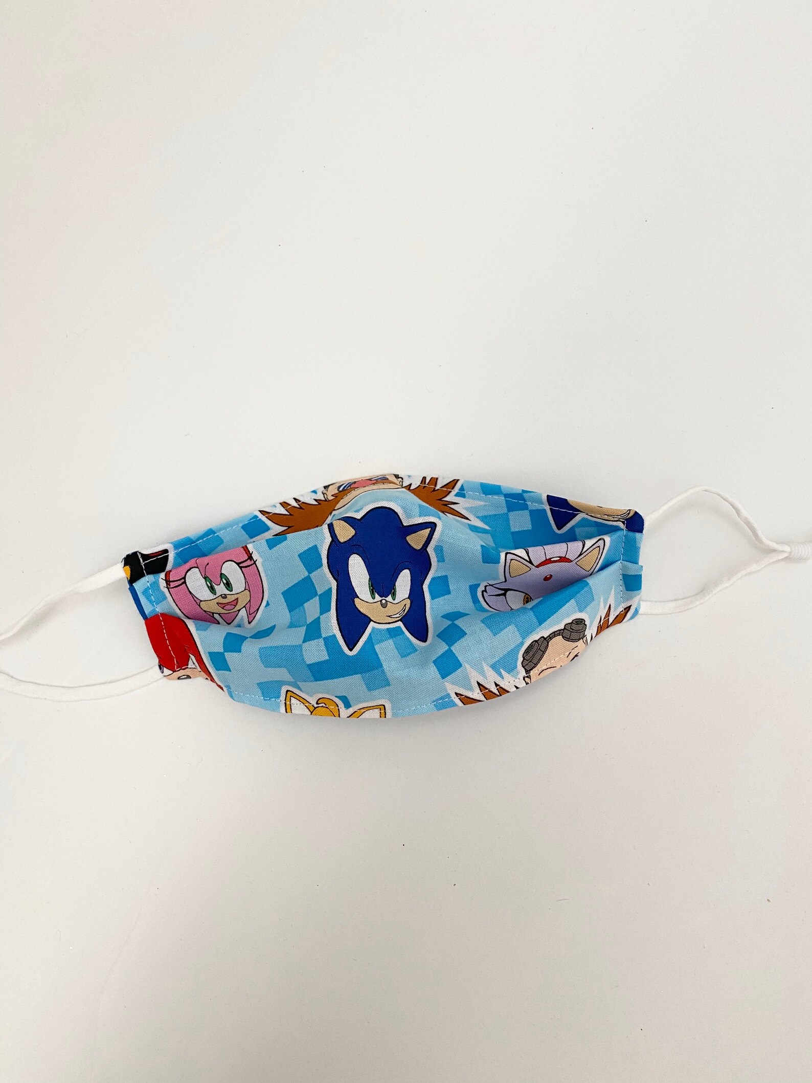 Sonic Face Mask Sonic the Hedgehog Mask Boys Facemask Handmade - Etsy