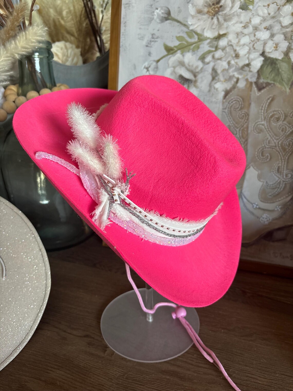 Girls Hot Pink Cowboy Hat Kids Western Hat Cowgirl Hat Baby Cowboy Hat ...