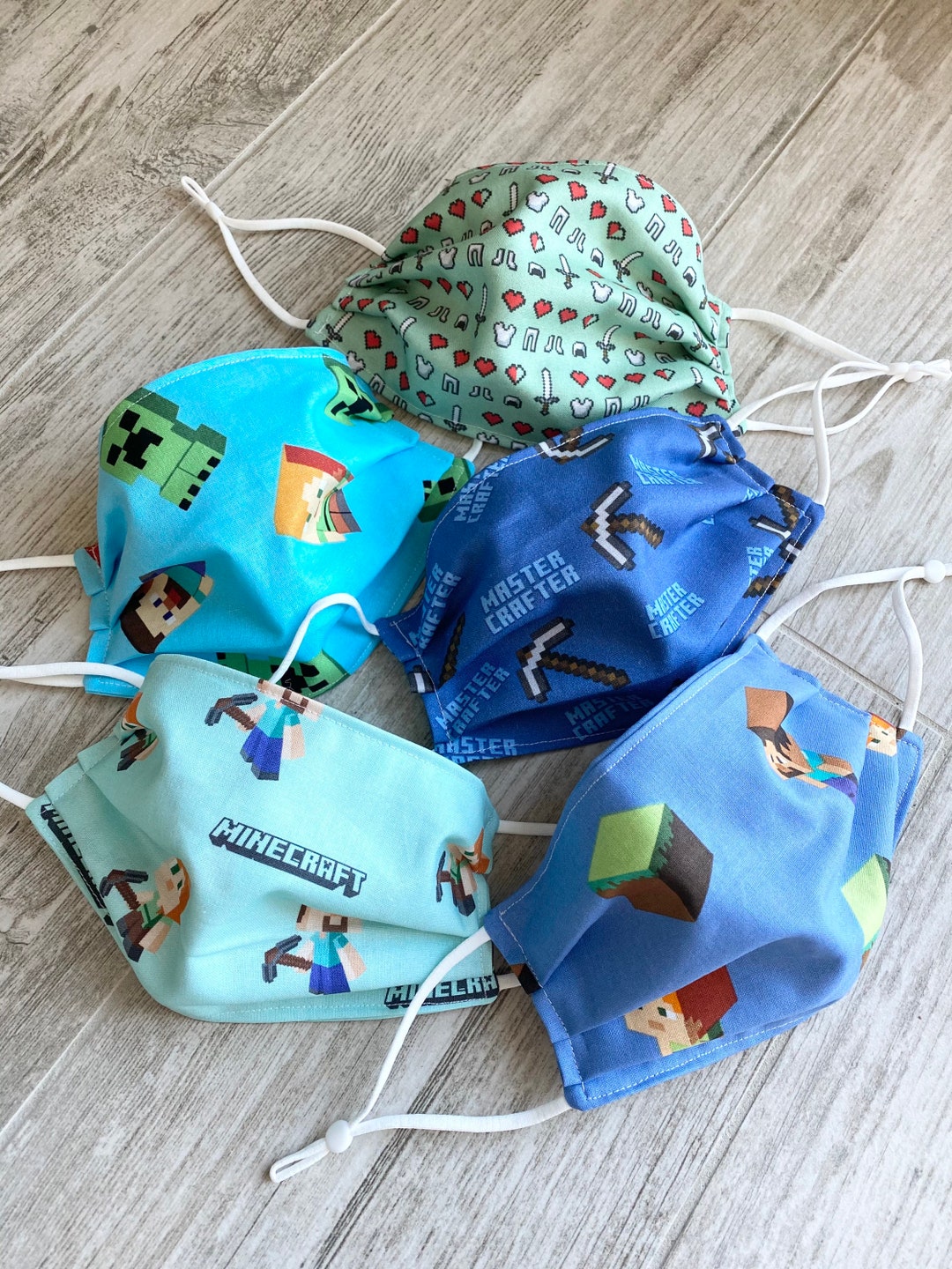 Minecraft Face Mask Steve Minecraft One Day Sale Floating Steve Print 5 ...