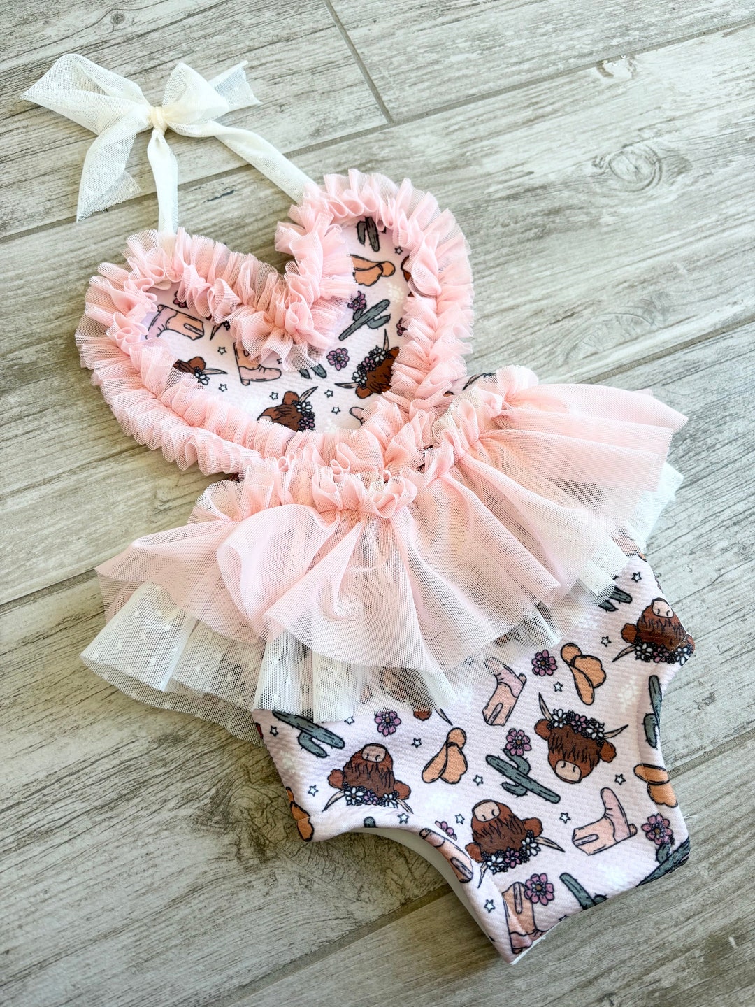 Howdy Cowgirl Howdy Romper Photo Prop Western Baby Girls Outfit Bull ...