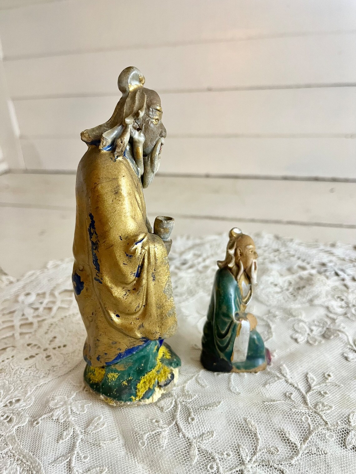 Vintage Chinese Mud Men Figurines - Etsy