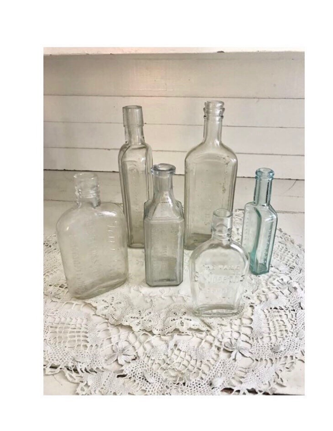 Antique Embossed Bottle Collection Medicine Bottles Cure Alls - Etsy