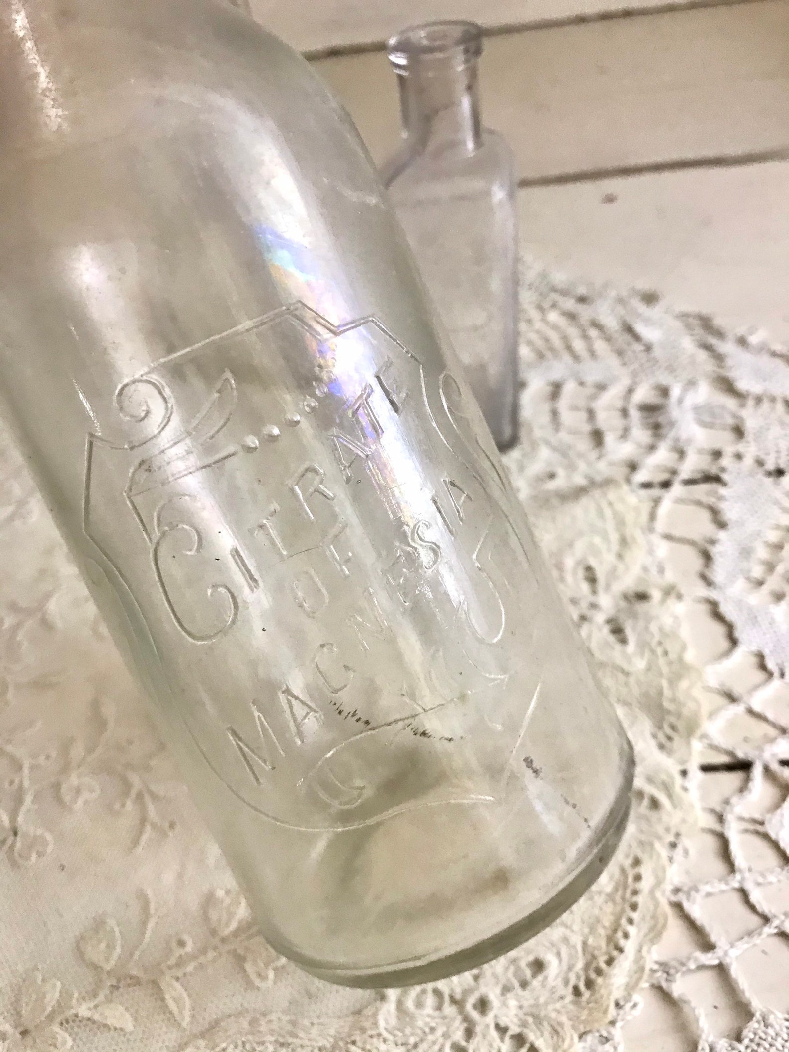 Antique Embossed Bottle Collection Medicine Perfume | Etsy