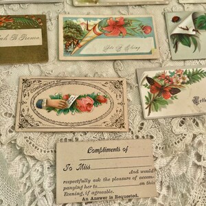 Victorian Calling Card Collection Antique - Etsy