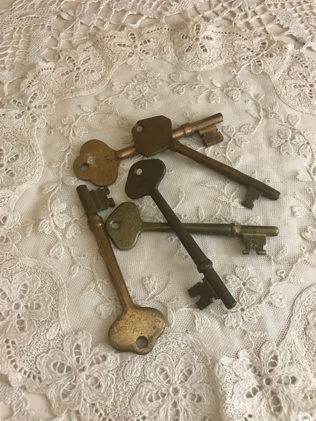 WW2 Era Navy Keys Solid Brass Lot 5 - Etsy