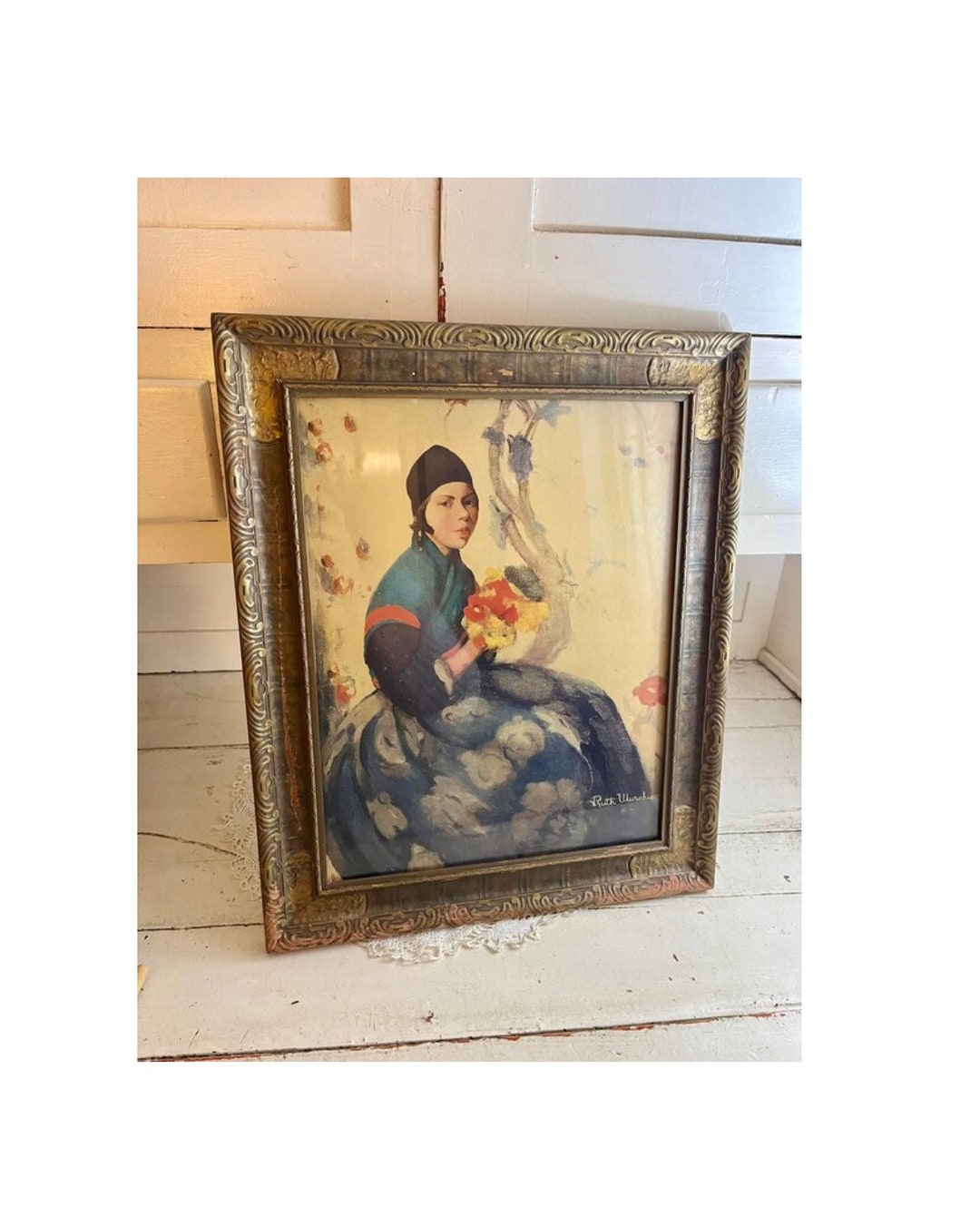 Antique Ruth Murchison Framed Art Print - Etsy