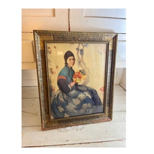 Antique Ruth Murchison Framed Art Print - Etsy