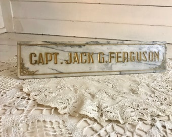 Captain Name Plate - Etsy