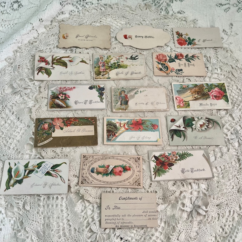Antique Calling Card - Etsy