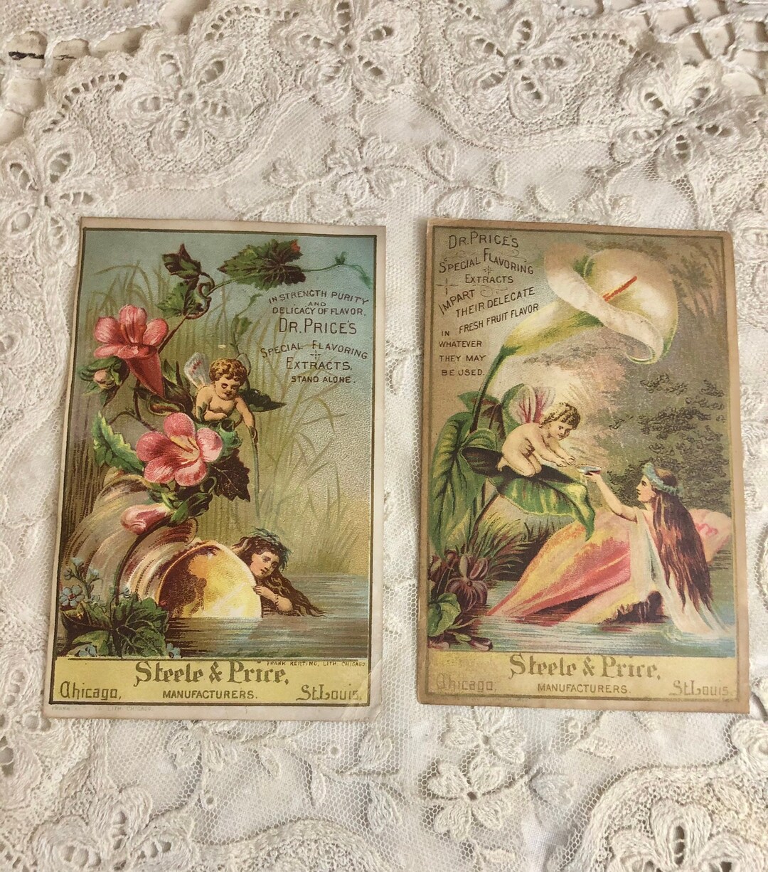 Antique Advertising Cards Ephemera Collectors Trading Cards Fairies ...