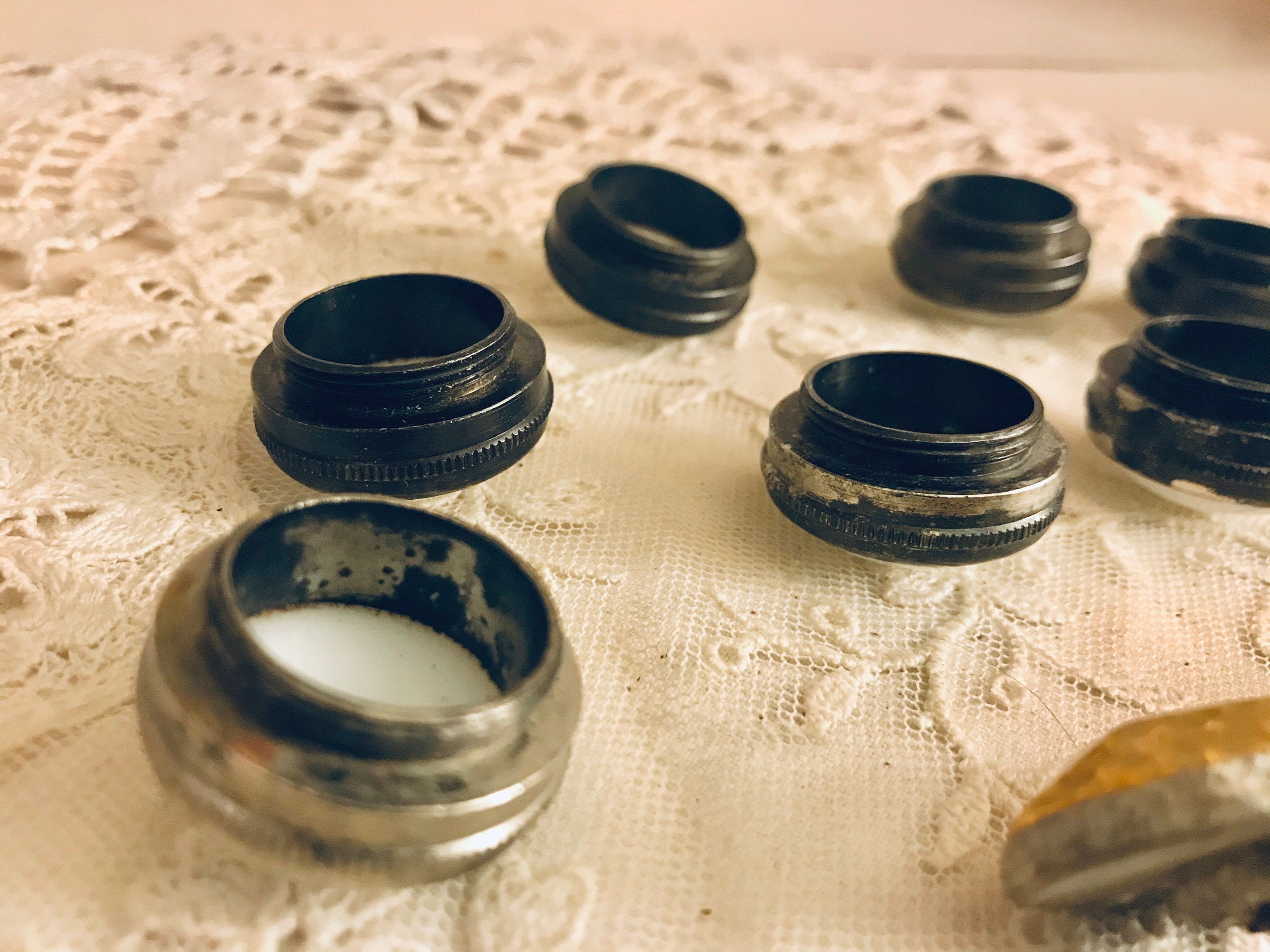 Antique Motorcycle Fork Caps Milkglass Screw on Lids Caps | Etsy