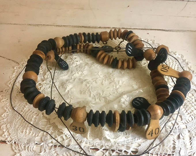 Antique Billiard Score Beads Wooden Pool - Etsy