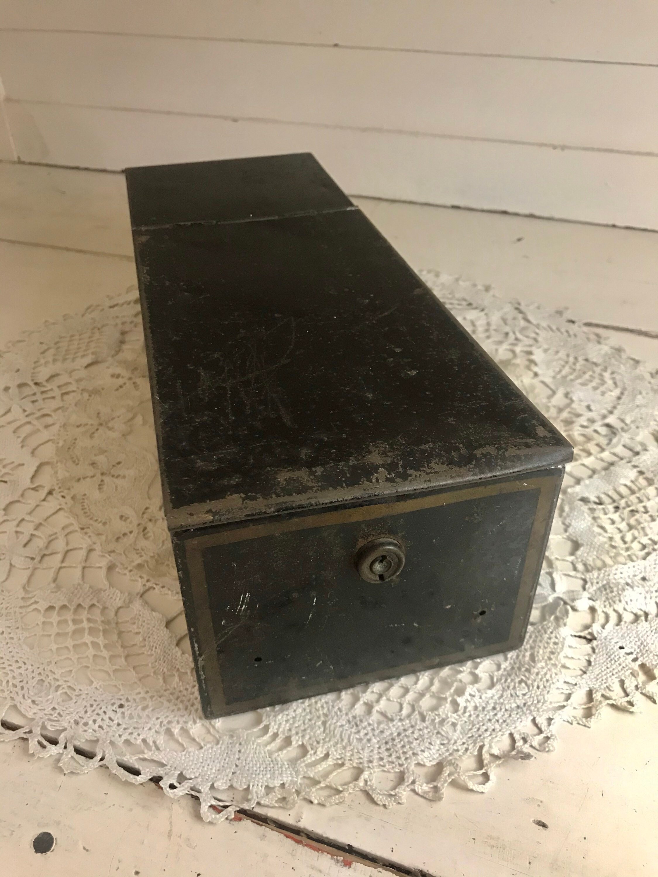 Antique Safe Deposit Box Levey Bros & Co Bank Supplies | Etsy