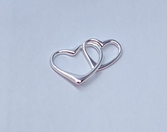 Interlocking Heart Charms. Double Heart Charms. Interlocked Float Heart ...