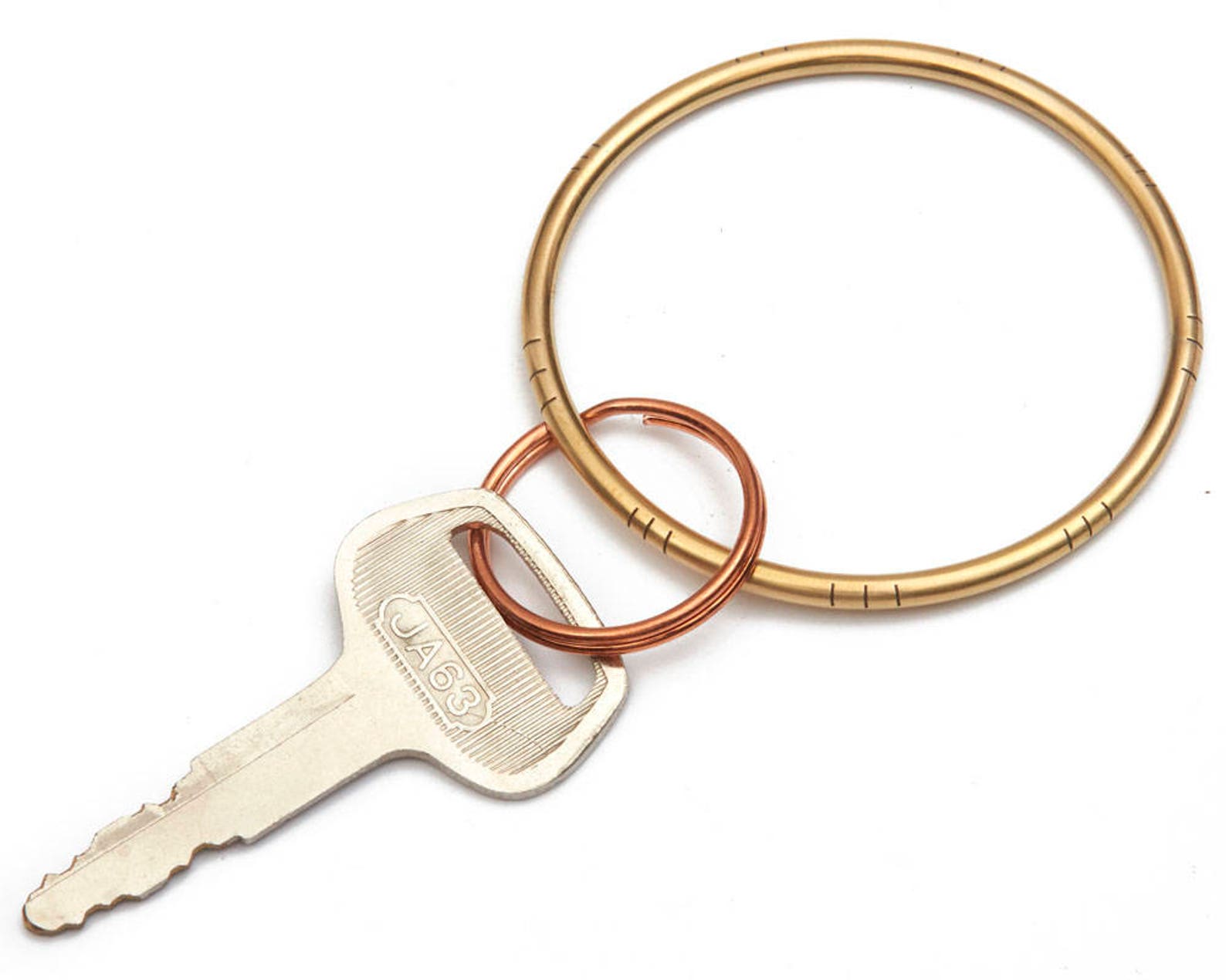 Hoop Key Chain Metal Hoop Keychain Big Hoop for Keys Hoop - Etsy