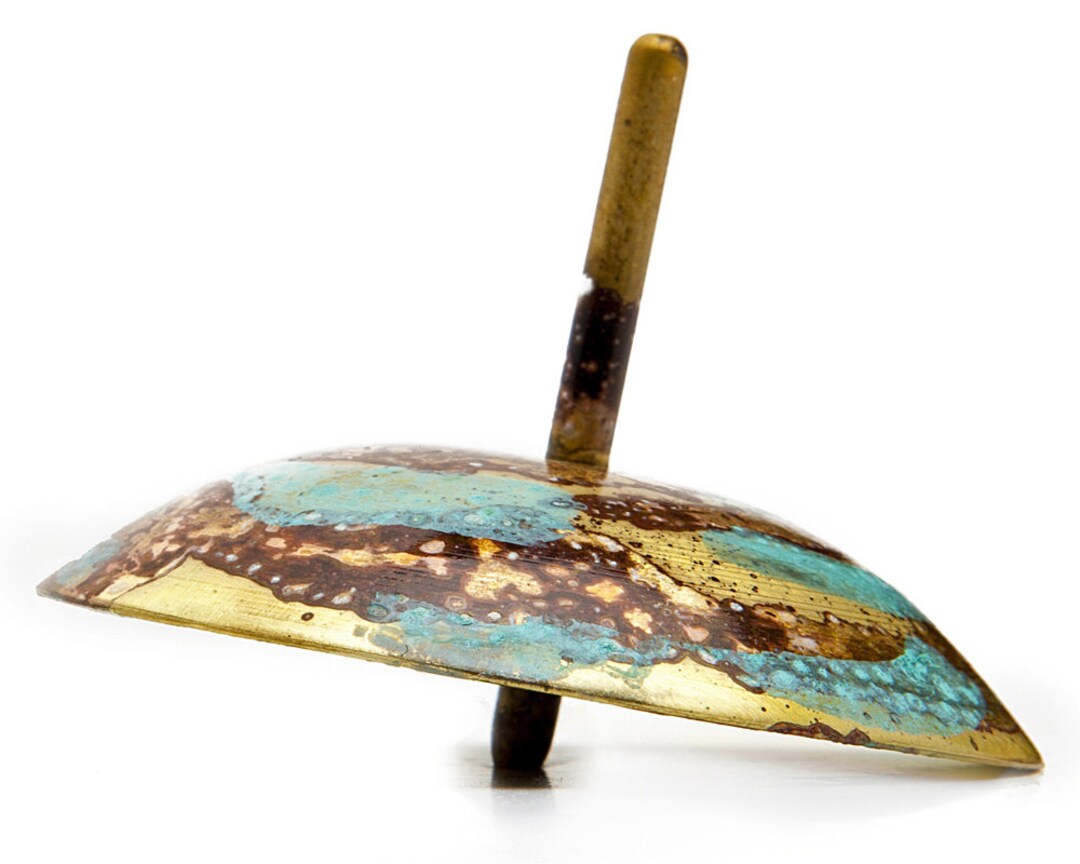 Metal Spinning Top Toy Made of Brass Kid Dreidel - Etsy