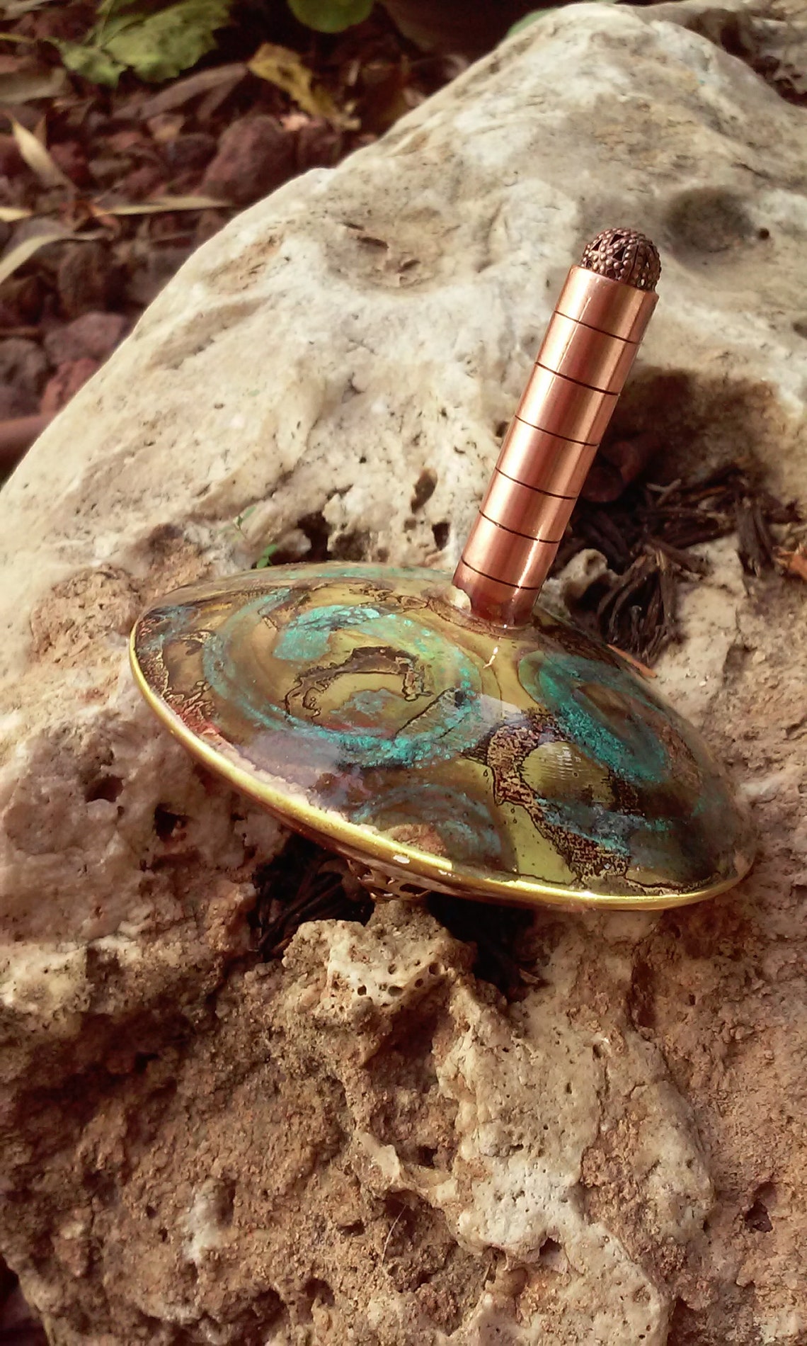 Turquoise Large Sevivon Handcrafted Dreidel From Israel | Etsy