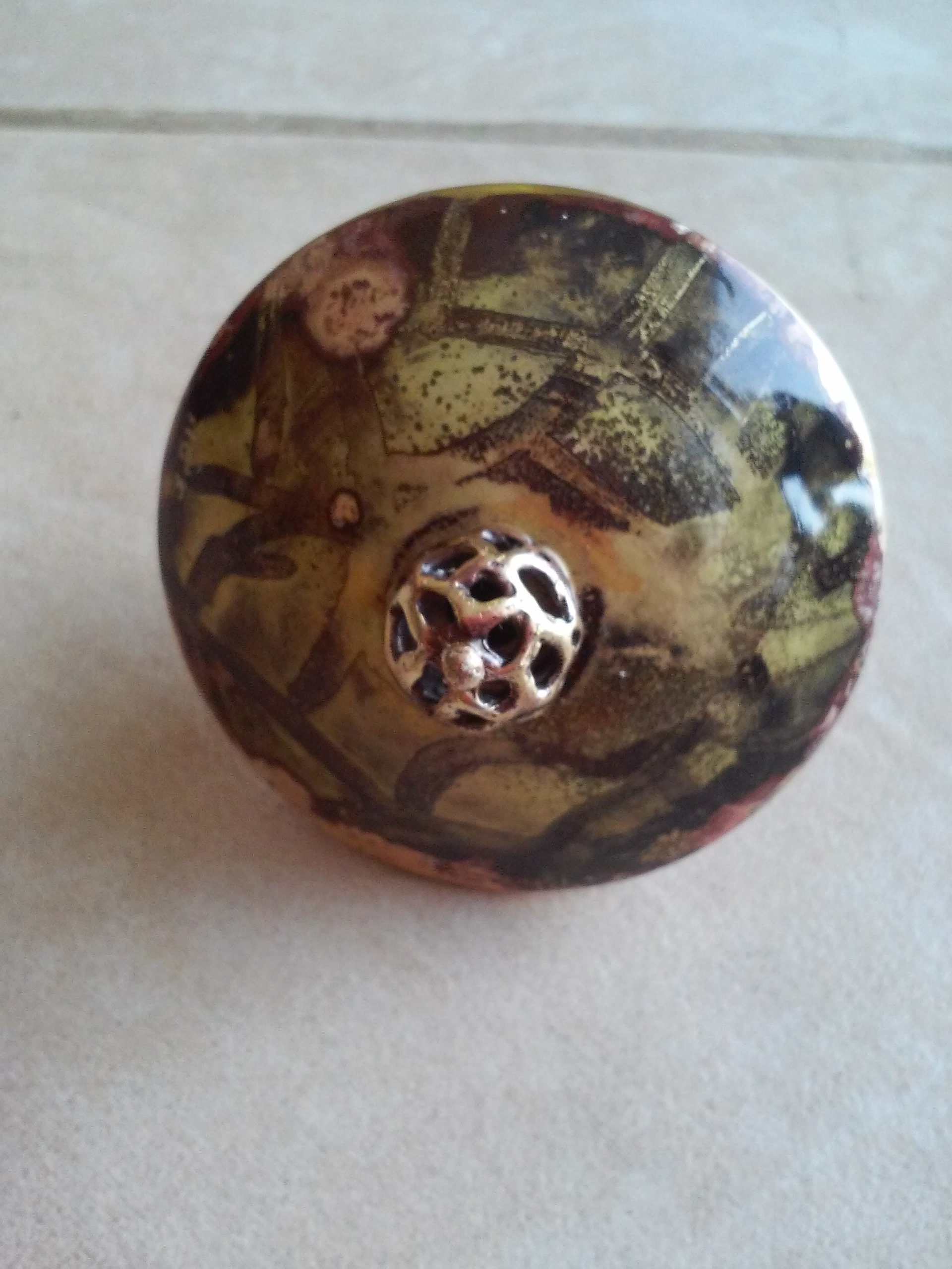 Jewish Dreidel, Dreidel, Metal Dreidel, Metal Spinning Top, Handcrafted ...