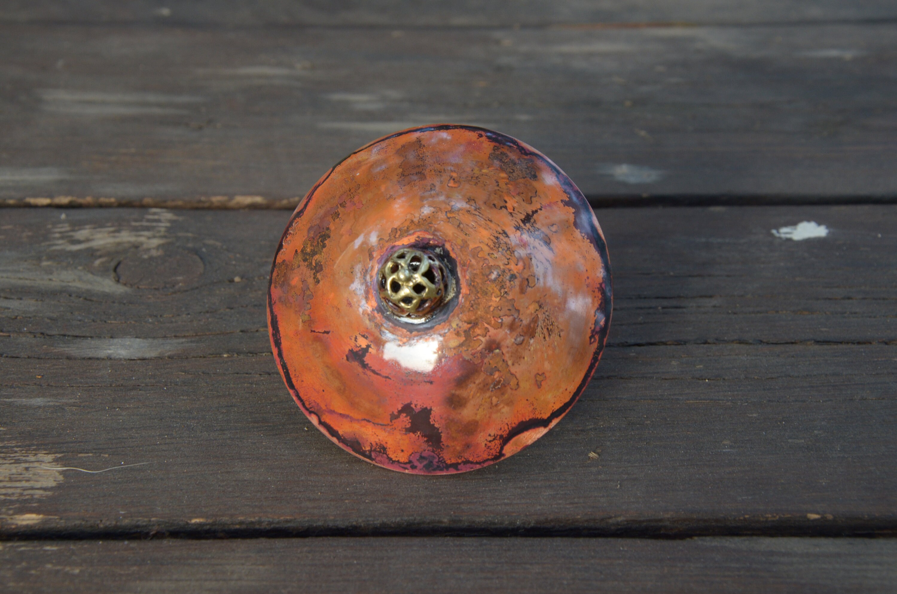 Turquoise Large Sevivon, Handcrafted Dreidel From Israel, Judaica Shelf ...